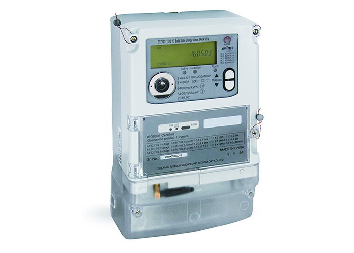 RF PLC ZigBee Gprs عداد ذكي مع الاتصالات حسب DLMS 3 × 120208V